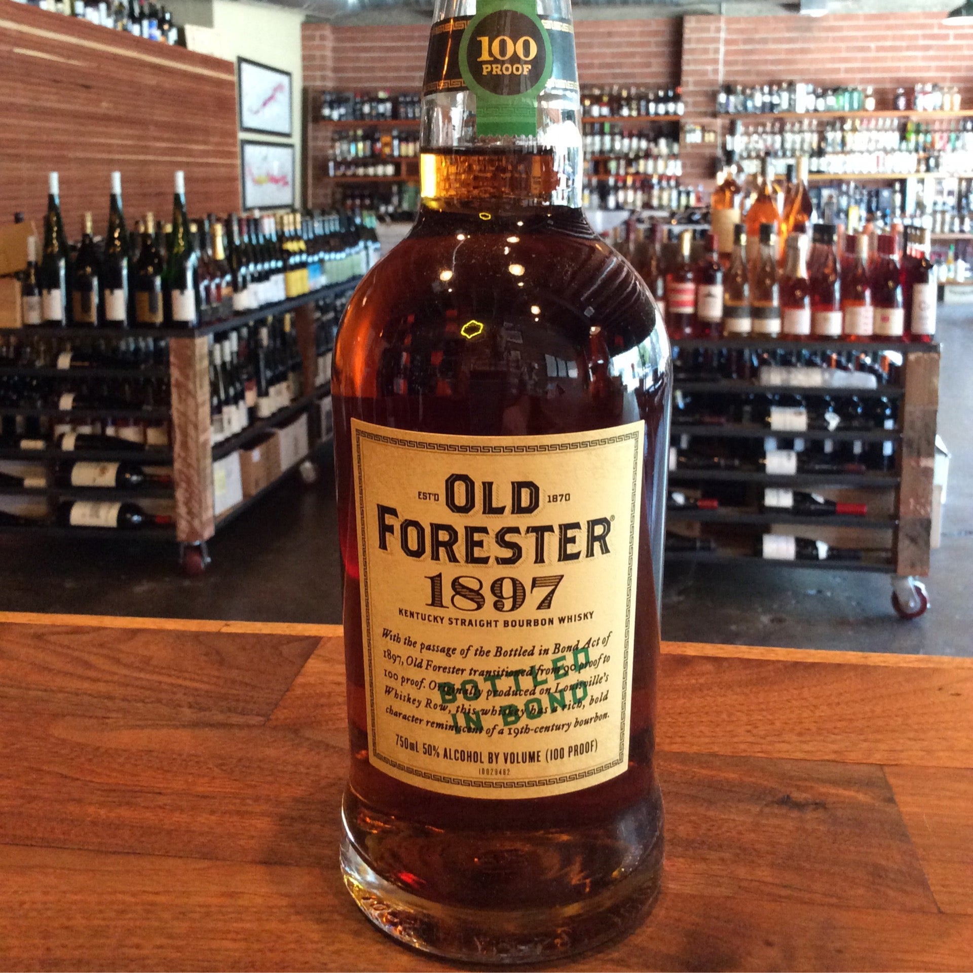 OLD FORESTER 1897 Bottled In Bond Whisky 750ml | CRAFT wine & beer